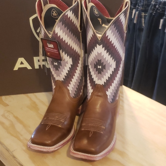 Ariat | Shoes | Amberpurple Aztec Western Boot | Poshmark